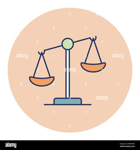 Law Scale Vector Flat Icon Justice Outline Icon Graph Symbol For Your Web Site Design Logo