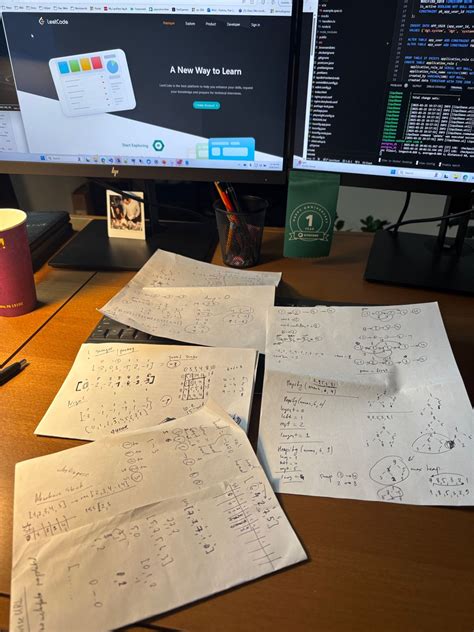 Does Your Desk Look Like This When Youre Deep Into Solving Leetcode Problems Ihar Piatrou