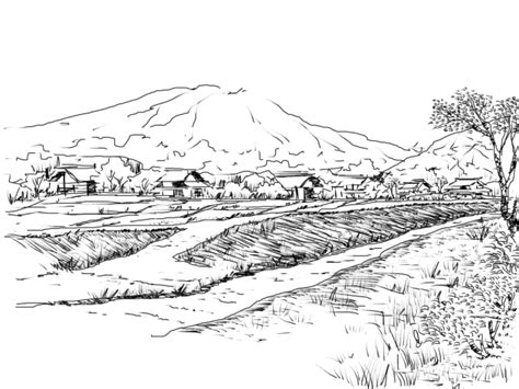 コンプリート 風景 画 塗り絵