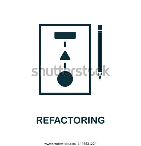 Refactoring Vector Icon Illustration Creative Sign Stock Vector