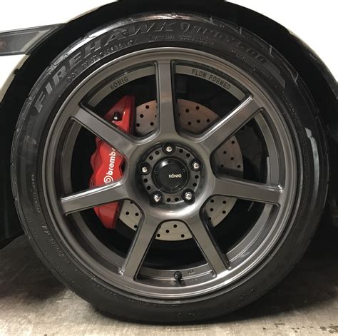 Sold Set Of 4 Konig Ultraform 18x8 5 35 In Gloss Graphite 2016