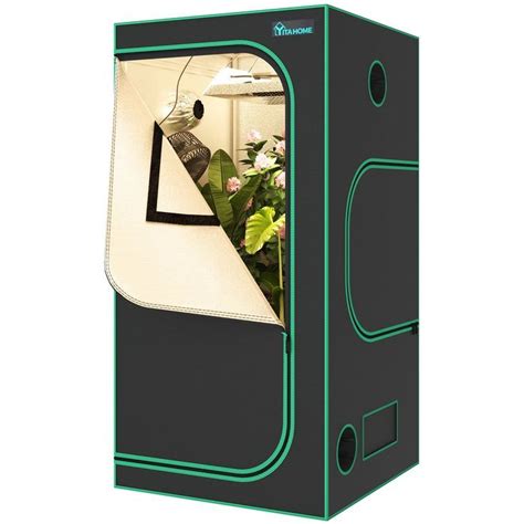 YITAHOME 1680D 3x3 Grow Tent 36 X36 X72 Thicker High Density Mylar