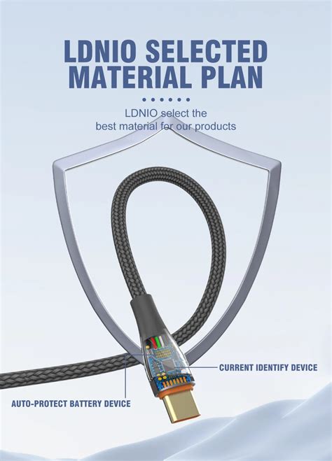 Ldnio Ls691 1 Meter 30w Fast Charging Gold Plated Data Cable Cme
