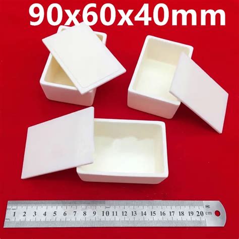 Alumina Corundum Crucible With Lid Rectangular Corundum Crucible Al2o3