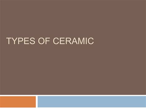 Ceramic Pptx
