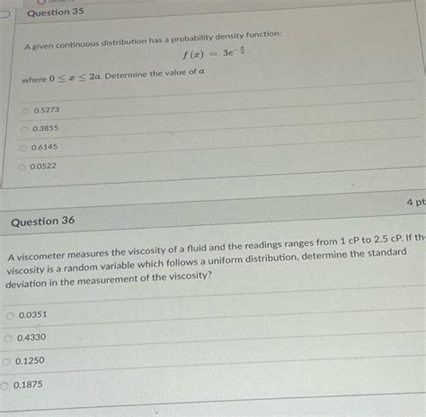 A Given Continuous Distribution Has A Probability Chegg