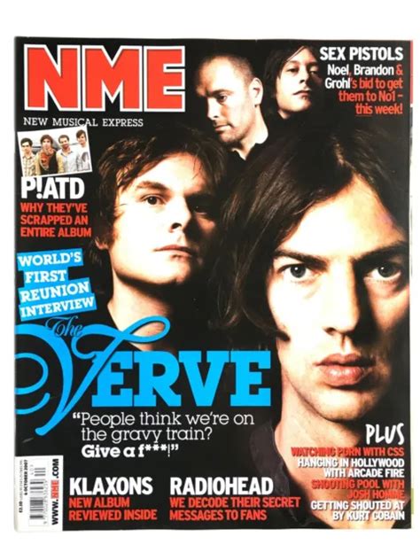 Nme 6 October 2007 The Verve Radiohead Sex Pistols Arcade Fire Kurt