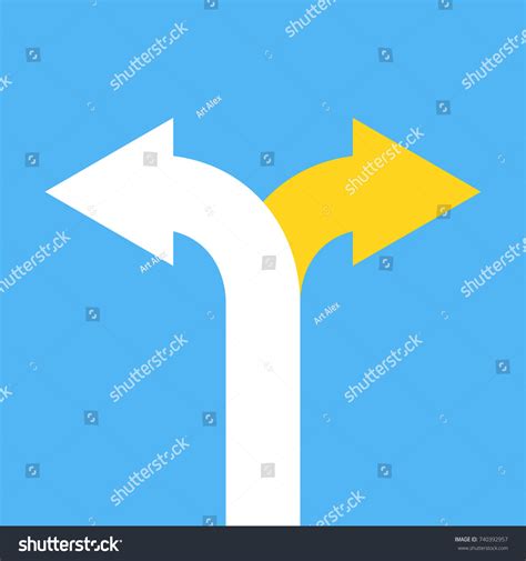 5 308 Arrow Pointing Two Ways Images Stock Photos Vectors Shutterstock