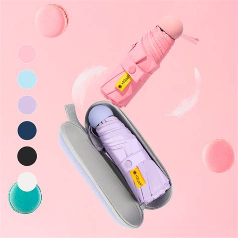 자외선 Uv 차단 초경량 휴대용 캡슐 미니 우산 양산 두란노몰