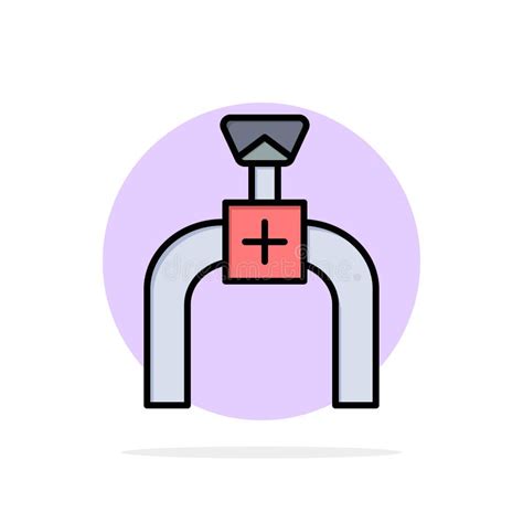 Pipeline Pipe Gas Line Abstract Circle Background Flat Color Icon Stock Vector Illustration