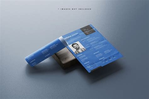 Premium Psd A4 Resume Mockup