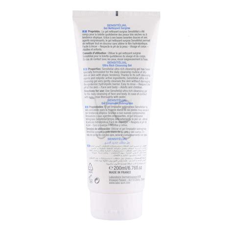 Acm Sensitélial Gel Nettoyant Surgras 200 Ml Kadisse