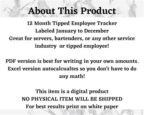 Server Tip Tracker Tip Tracker Template Printable Tip Tracker