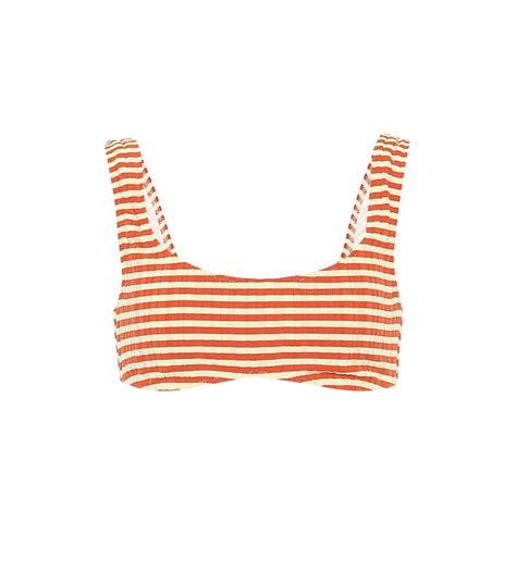 Sofia Richie 22 Shows Off Her Toned Figure In An Orange And White Bikini In St Barts Daily