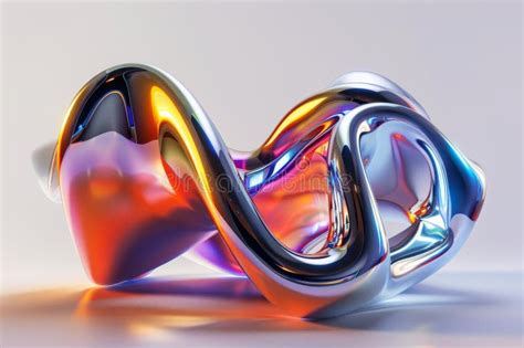 Liquid Metal 3d Shapes Longing Balance Fluctuation Concept Color