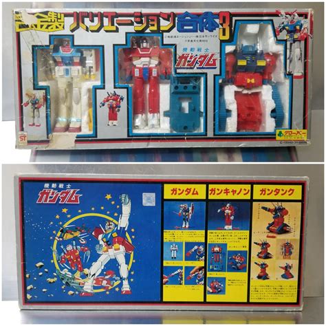 代購代標第一品牌－樂淘letao－超希少 クローバー 超合金 機動戦士 ガンダム バリエーション合体3 当時物 ガンキャノン ガンタンク