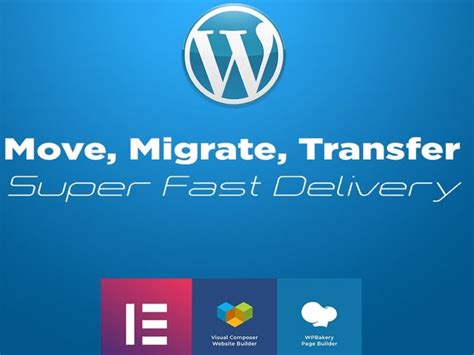 Wordpress Site Transfermigratemove Super Fast Service Upwork