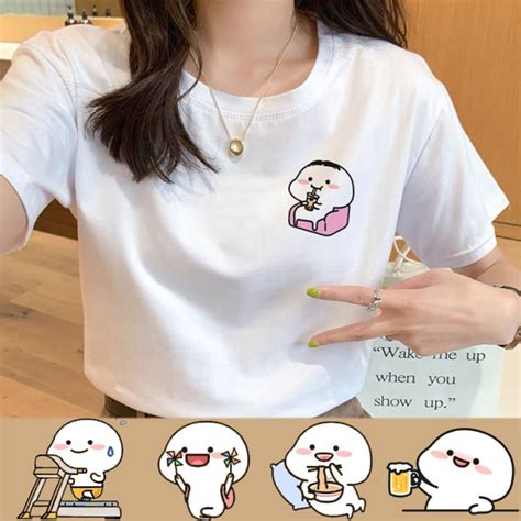 New Quby Pentol Tees Hottest Emoticons Small Logo Cartoon Cute Tshirts