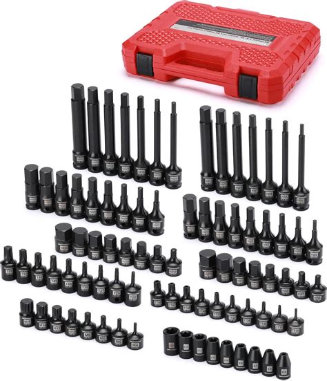 MIXPOWER 3 8 Drive Master Hex Bit Impact Socket Set Solid One Piece Construction Chrome