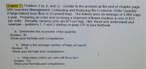 Solved Chapter 13 ﻿problem ﻿and C Similar To The