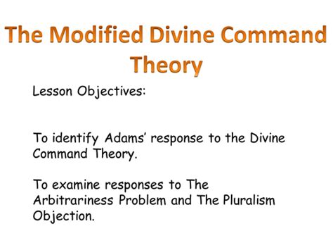 Divine Command Ethicstheory By Webb Jack Teaching Resources Tes