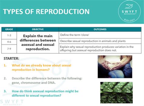 Types Of Reproduction Inheritance Variation And Evolution Swyft Resources