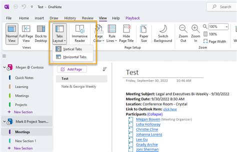 How to move OneNote section tabs and pages to the left (updated June 2023) | Nate Chamberlain