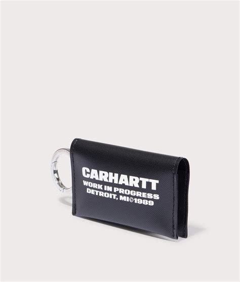 Link Script Keychain In Black White Carhartt Wip Eqvvs