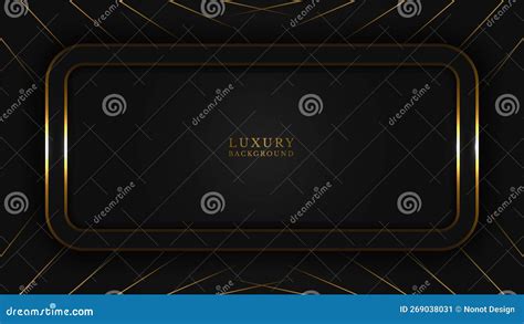 Abstract Black Background Diagonal Geometric Golden Line Luxury Style Vector Illustration
