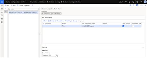 Electronic Reporting Er Destinations Finance And Operations Dynamics 365 Microsoft Learn