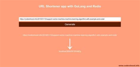 Building A Shortener With Golang And Redis Codershood