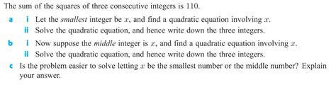 Solved The Sum Of The Squares Of Three Consecutive Integers Chegg