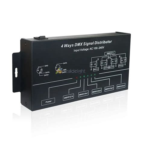 Dmx512 Amplifier Splitter Dmx Signal Repeater 1ch Dmx121 4ch 4 Output Ports Dmx124 Dmx Signal