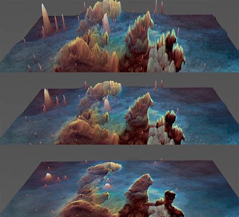 Hubble Eagle Nebula Deep Sky Object 3d Software Analysis 3d Model 3d