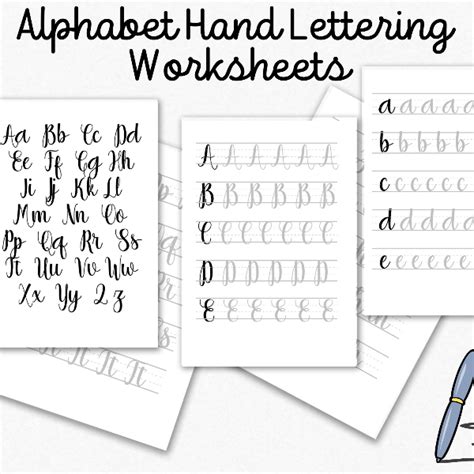 Calligraphy Tracing Worksheets Handlettering Practice Call Worksheets Library
