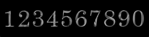 Premium Vector Vector Set Of Numbers From 0 To 9 Numbers With An