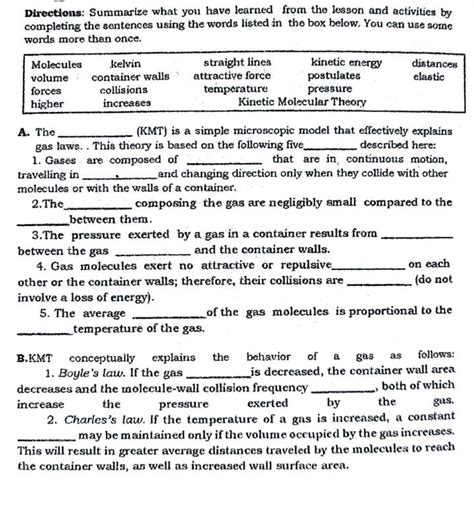 Directions Summarize What You Have Learned StudyX