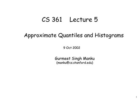 Ppt Cs 361 Lecture 5 Powerpoint Presentation Free Download Id5491212