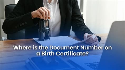 Where Is The Document Number On A Birth Certificate