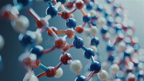 Complex Molecular Structure With Detailed Bonds Stock Illustration Illustration Of Science