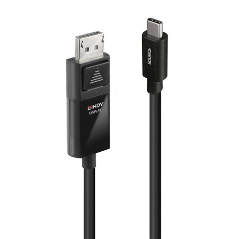 2m Usb Type C To Dp 8k60 Adapter Cable Cables And Adapters From Lindy Uk