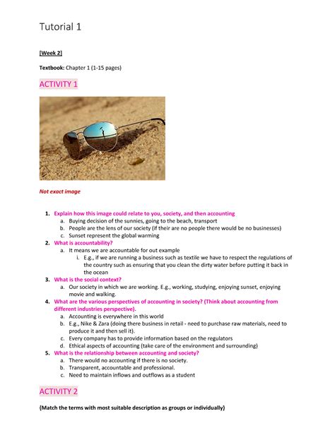 Week 2 Tutorial Notes Week 2 Textbook Chapter 1 1 15 Pages