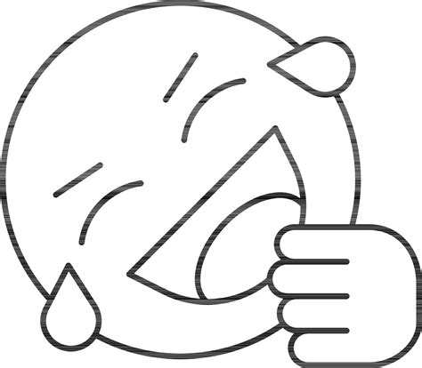 Laughing Face Emoji Icon In Linear Style 24463556 Vector Art At Vecteezy