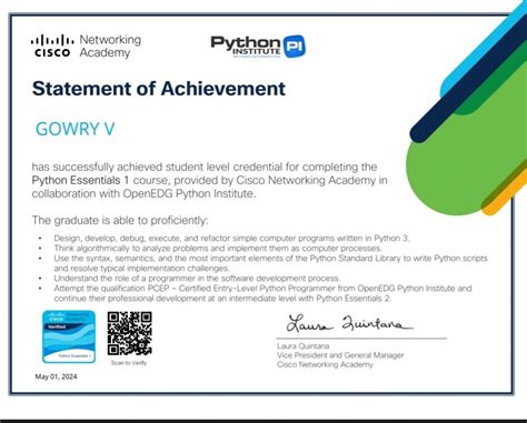 gowry v on linkedin python programming cisco