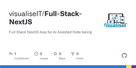 GitHub VisualiseIT Full Stack NextJS