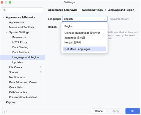 Language And Region Webstorm Documentation