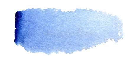 Tache Bleue D Aquarelle Avec Le Bord D Isolement Illustration Stock Illustration Du Avec