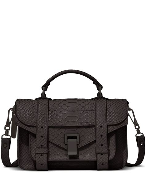 Proenza Schouler Small Carved Python PS1 Shoulder Bag Farfetch