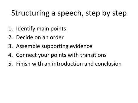 PPT Structuring A Speech PowerPoint Presentation Free Download ID 1868219