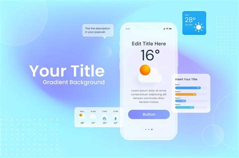 그라데이션 Uiux 배경 무료 벡터